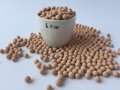 China 1.6-2.5mm 4A Molecular Sieve Desiccant Granular  With 85N Compressive Strength for sale