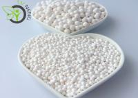 China Mini White Activated Alumina Balls / Activated Alumina Beads Smooth Surface for sale