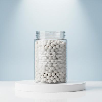 China High Adsorption Capacity Molecular Sieve Adsorbent with 2*58s Adsorption Rate and Thermal Stability Up To 400°C for sale