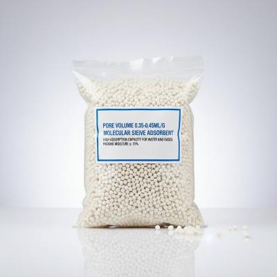 China Molecular Sieve Adsorbent with Pore Volume 0.35-0.45ml/g and Water Adsorption ≥21.0% for High Thermal Stability Up To 400°C for sale
