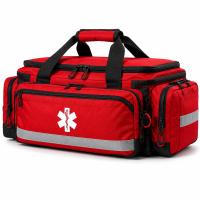 China Professional Emergency Medical Bag with Multi-Compartment Storage, Reflective Strip & Shoulder Carry for Emergency, EMS, Travel and Outdoor Use for sale