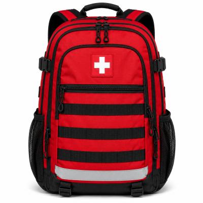 China Professional First Aid Backpack with Multi-Compartment Medical Storage, Reflective Strip & MOLLE Webbing for EMS, Emergency, Outdoor and Rescue Use for sale
