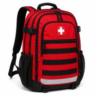 China Professional First Aid Backpack with Multi-Compartment Medical Storage, Reflective Strip & MOLLE Webbing for EMS, Emergency, Outdoor and Rescue Use for sale