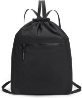 China Lightweight Drawstring Backpack with Front Zipper Pocket, Reusable Gym Sack for Sports, Travel, School & Daily Use for sale