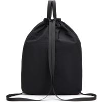 China Lightweight Drawstring Backpack with Front Zipper Pocket, Reusable Gym Sack for Sports, Travel, School & Daily Use for sale
