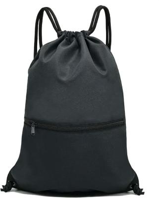 China Lightweight Drawstring Backpack with Front Zipper Pocket, Sports Gym Sackpack for Travel, School, Fitness & Daily Use for sale
