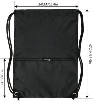 China Lightweight Drawstring Backpack with Front Zipper Pocket, Sports Gym Sackpack for Travel, School, Fitness & Daily Use for sale