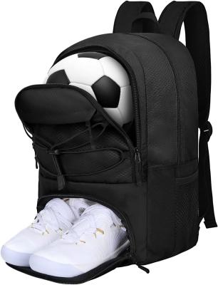 China Soccer Backpack with Separate Ball & Cleat Shoe Compartment, Large Sports Gym Bag for Men, Women, Teens & Kids, Football Training Backpack for sale