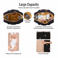 China 3-Piece Diaper Bag Tote Set with Changing Pad & Pacifier Case, Large Maternity Hospital Bag for Labor, Delivery, Travel & Baby Essentials for sale
