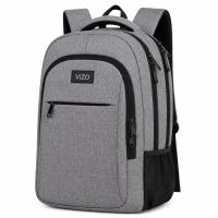 China 15.6-Inch Travel Laptop Backpack, Multi-Compartment College & School Computer Bag with Luggage Strap, Anti-Theft Pocket & Padded Shoulder Straps, Grey for sale