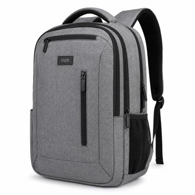 China 15.6-Inch Travel Laptop Backpack with Multi-Compartment Storage, Luggage Strap, Anti-Theft Pocket & Breathable Padded Back, Grey for sale
