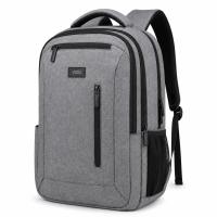 China 15.6-Inch Travel Laptop Backpack with Multi-Compartment Storage, Luggage Strap, Anti-Theft Pocket & Breathable Padded Back, Grey for sale