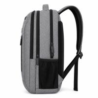 China 15.6-Inch Travel Laptop Backpack with Multi-Compartment Storage, Luggage Strap, Anti-Theft Pocket & Breathable Padded Back, Grey for sale