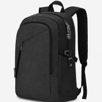 China Slim Business Travel Laptop Backpack for Men, Anti-Theft 15.6-Inch Computer Bag with Multi-Compartment Storage, Luggage Strap & Water-Resistant Design for sale