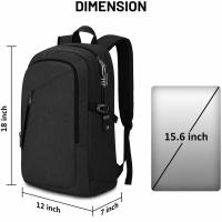 China Slim Business Travel Laptop Backpack for Men, Anti-Theft 15.6-Inch Computer Bag with Multi-Compartment Storage, Luggage Strap & Water-Resistant Design for sale