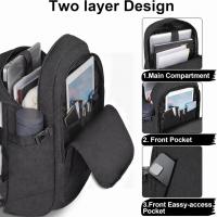 China Slim Business Travel Laptop Backpack for Men, Anti-Theft 15.6-Inch Computer Bag with Multi-Compartment Storage, Luggage Strap & Water-Resistant Design for sale