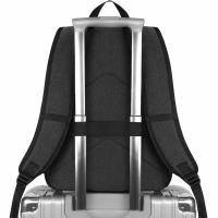China Slim Business Travel Laptop Backpack for Men, Anti-Theft 15.6-Inch Computer Bag with Multi-Compartment Storage, Luggage Strap & Water-Resistant Design for sale