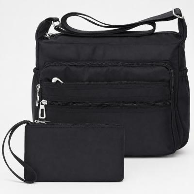 China Waterproof Crossbody Bag for Women, Multi-Pocket Nylon Shoulder Purse with Adjustable Strap for Travel, Shopping, Commuting & Everyday Use for sale