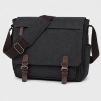China Vintage Canvas Messenger Bag for Men, Large 15-Inch Laptop Shoulder Briefcase with Multi-Pocket Storage for Business, Travel, Work & Everyday Use for sale