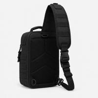 China Tactical Sling Bag for Men, Military Crossbody Shoulder Backpack, Compact EDC Range Pack for Hiking, Travel & Outdoor Use, Black for sale