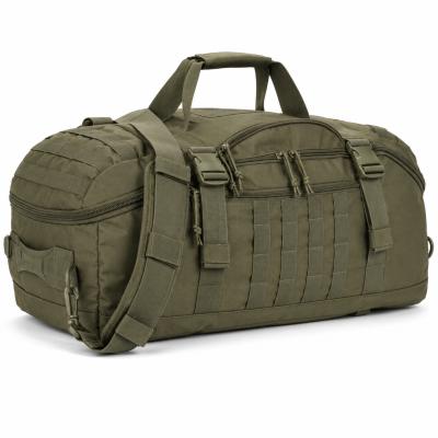 China 25L Tactical Duffle Backpack for Men, Convertible Weekender Gym & Travel Bag for Overnight Trips, Workout, Sports and Outdoor Use, Black for sale