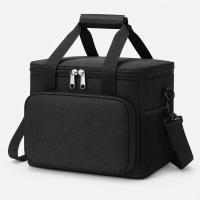China Insulated Lunch Bag for Men & Women, 9L 12-Can Soft Cooler Lunch Box with Portable Tote Design for Work, School, Picnic and Travel, Black for sale