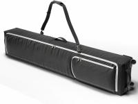 China Fully Padded Double Ski Bag with Wheels, Rolling Ski Travel Case for 2 Pairs of Skis, Air Travel, Storage & Winter Sports for sale