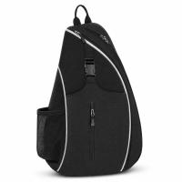 China Tennis Sling Backpack for Men & Women, Crossbody Racket Bag with Ball & Accessory Pockets for Tennis Training and Travel for sale