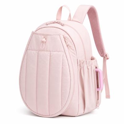 China Women’s Tennis & Pickleball Backpack, Quilted Racket Bag with 15.6
