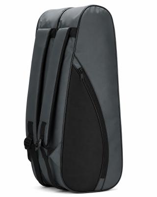 China Large Badminton Racket Bag, Durable Polyester Kit Bag with Double Zipper, Front Storage Pocket, Padded Straps & Carry Handle for sale