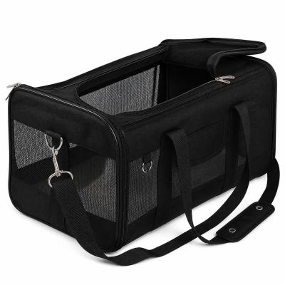 China Large Airline-Approved Pet Carrier, Soft-Sided Travel Bag for Cats & Small Dogs with Mesh Ventilation, Padded Interior & Carry Straps for sale