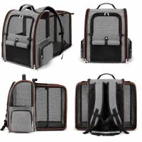 China Cat Backpack Carrier for Travel and Hiking, Expandable Pet Carrier Backpack with Breathable Mesh, Sun Shade Window, Front Opening Design for Small Dogs and Medium Cats up to 18 lbs for sale
