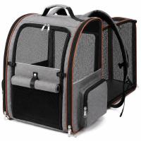 China Cat Backpack Carrier for Travel and Hiking, Expandable Pet Carrier Backpack with Breathable Mesh, Sun Shade Window, Front Opening Design for Small Dogs and Medium Cats up to 18 lbs for sale