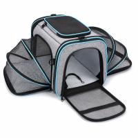 China Airline Approved Expandable Pet Carrier | Soft Travel Carrier for Cats & Small Dogs for sale