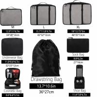 China 8-Piece Packing Cubes for Travel, Space Saving Luggage Organizer Set with Multiple Sizes, Suitcase Packing Bags for Clothes, Shoes & Accessories, Jet Black for sale