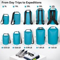 China Floating Waterproof Dry Bag Backpack 5L 10L 20L 30L 40L, Roll Top Waterproof Sack with Phone Case for Kayaking, Rafting, Boating, Swimming, Camping & Outdoor Adventures for sale