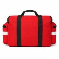 China 17 Inch EMT Trauma Bag for First Responders, Emergency Medical Supply Organizer with Padded Dividers, Multiple Compartments, Reflective Strip & Side Pockets for sale