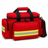 China Lightweight First Aid Emergency Bag, Red Medical Supply Organizer with Multiple Compartments, Shoulder Strap and Quick-Access Storage for Home, Car & Travel for sale