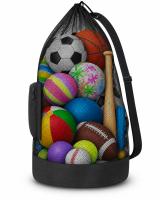 China 100L Heavy-Duty Soccer Ball Bag, Extra Large Mesh Sports Equipment Carry Bag Holds 10–12 Balls for Football Training, Coaches & Teams for sale