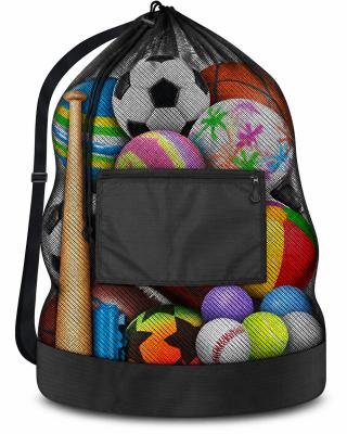China 100L Heavy-Duty Soccer Ball Bag, Extra Large Mesh Sports Equipment Carry Bag Holds 10–12 Balls for Football Training, Coaches & Teams for sale