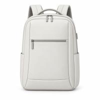 China Minimalist Waterproof Laptop Backpack for Business Travel, Slim Anti-Theft Work Backpack with Front Zipper Pocket, Dual Side Pockets & Padded Straps for sale