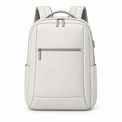 China Minimalist Waterproof Laptop Backpack for Business Travel, Slim Anti-Theft Work Backpack with Front Zipper Pocket, Dual Side Pockets & Padded Straps for sale