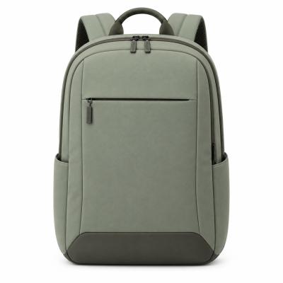 China Minimalist Business Laptop Backpack, Water-Resistant Travel Computer Backpack with Front Zipper Pocket, Side Pockets & Padded Shoulder Straps for sale