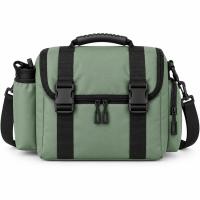 China Sage Green Insulated Cooler Bag with Shoulder Strap, Multi-Pocket Soft Lunch & Travel Cooler for Picnic, Outdoor, Work and Sports for sale