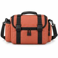 China Terracotta Orange Insulated Cooler Bag with Shoulder Strap, Large Capacity Soft Cooler for Travel, Camping, Picnic, Sports and Daily Use for sale