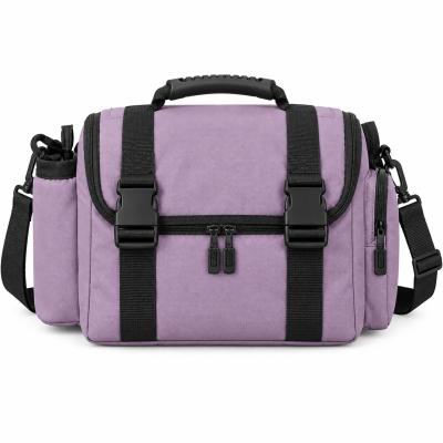 China Lavender Purple Insulated Cooler Bag with Shoulder Strap, Lightweight Soft-Sided Lunch Cooler with Multi-Pocket Storage for Travel, Picnic and Outdoor Use for sale