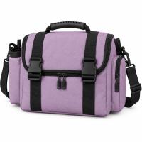 China Lavender Purple Insulated Cooler Bag with Shoulder Strap, Lightweight Soft-Sided Lunch Cooler with Multi-Pocket Storage for Travel, Picnic and Outdoor Use for sale