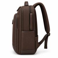 China Premium Brown Business Laptop Backpack for Men, Water-Resistant Work Travel Backpack with 15.6-Inch Laptop Compartment, Luggage Strap & Multi-Pocket Storage for sale