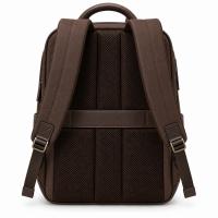 China Premium Brown Business Laptop Backpack for Men, Water-Resistant Work Travel Backpack with 15.6-Inch Laptop Compartment, Luggage Strap & Multi-Pocket Storage for sale