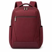 China Minimalist Burgundy Business Backpack, Water-Resistant Laptop Backpack for Office, Travel and Daily Commute for sale